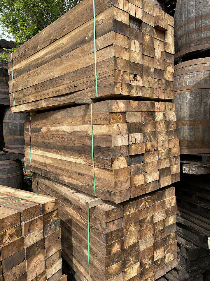 Reclaimed Railway Sleepers | Used Railway Oak Sleepers – Davids Timber LTD
