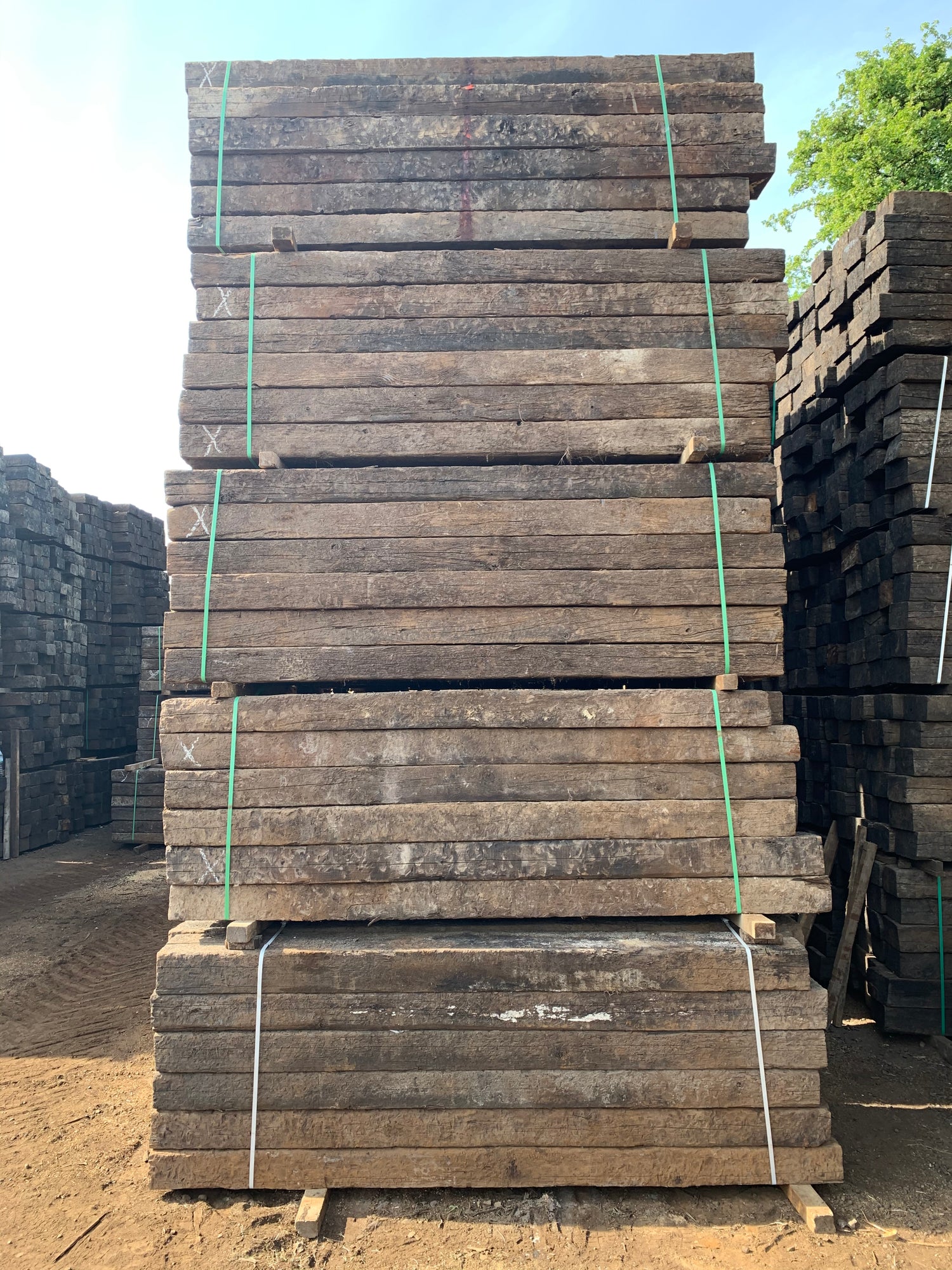 Premium Reclaimed Pine Railway Sleepers (2600mm x 250mm x 150mm) – Davids Timber LTD
