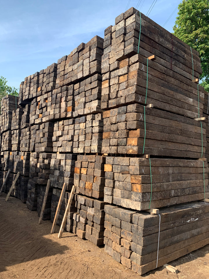 Reclaimed Railway Sleepers | Used Railway Oak Sleepers – Davids Timber LTD